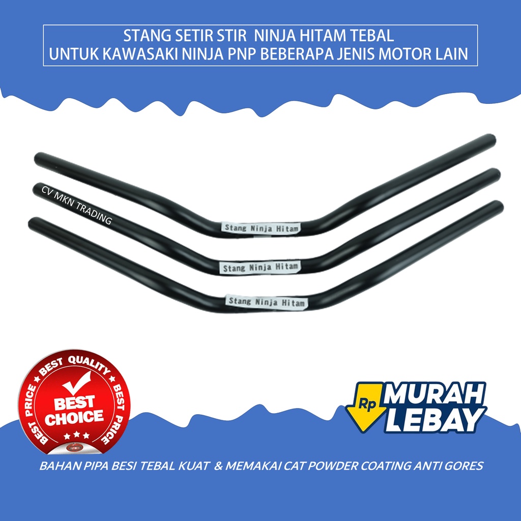 Jual STANG SETIR STIR NINJA HITAM TEBAL UNTUK KAWASAKI NINJA PNP ...