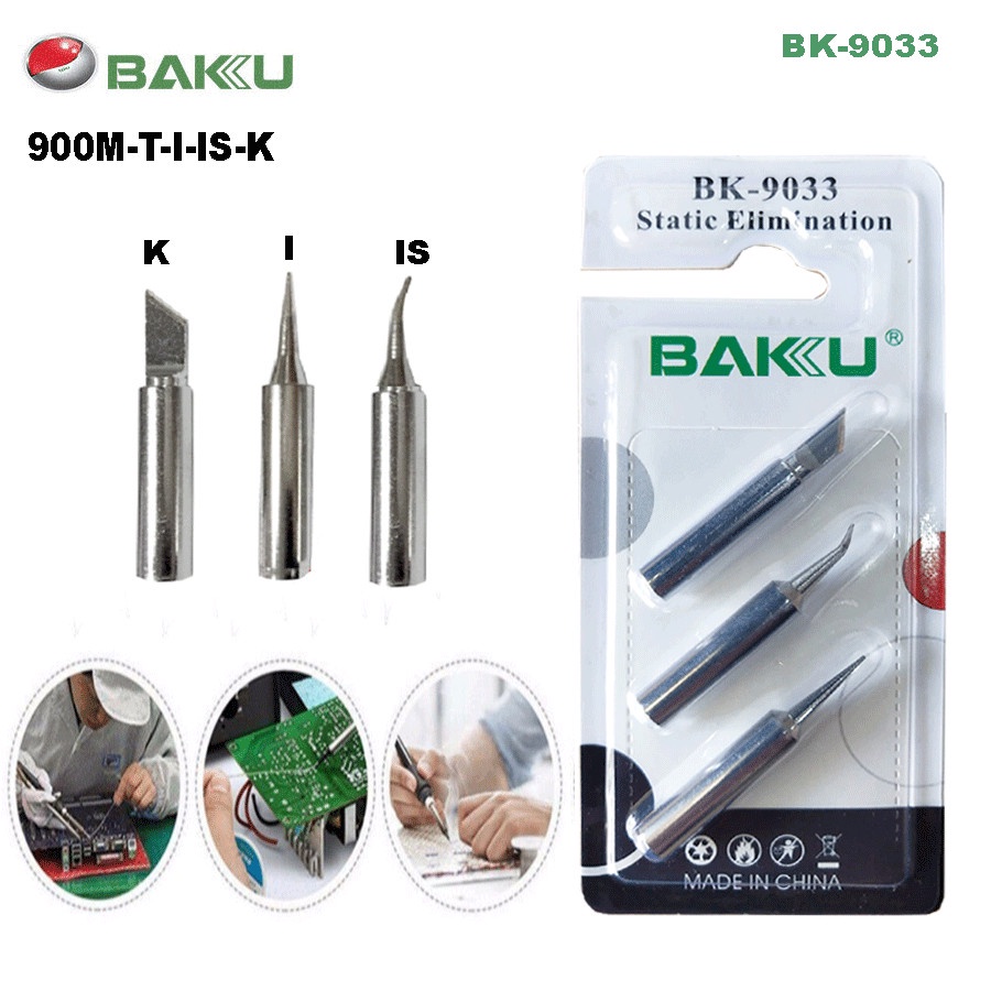 Jual MATA SOLDER STATION Kepala solder soder 936 BK-9033 3 IN 1 (LEAD FREE) | Shopee Indonesia