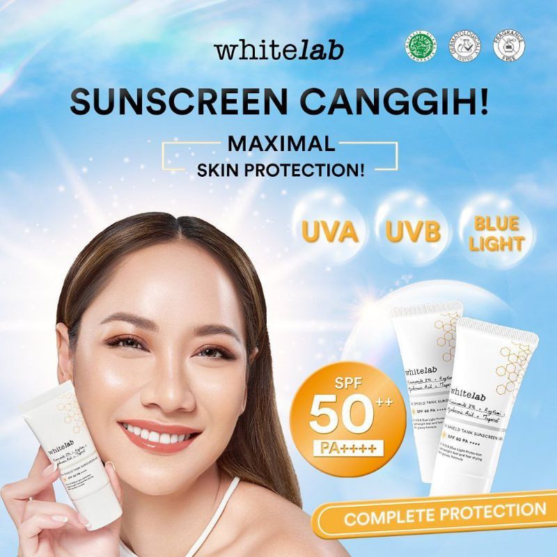 Jual Whitelab UV Shield Tank Sunscreen Gel SPF 50++ PA++++ | Shopee ...