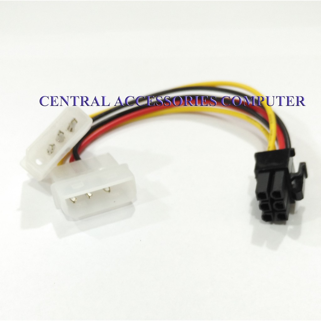 Jual KABEL POWER ATA 4 PIN MALE 6 PIN FEMALE | Shopee Indonesia