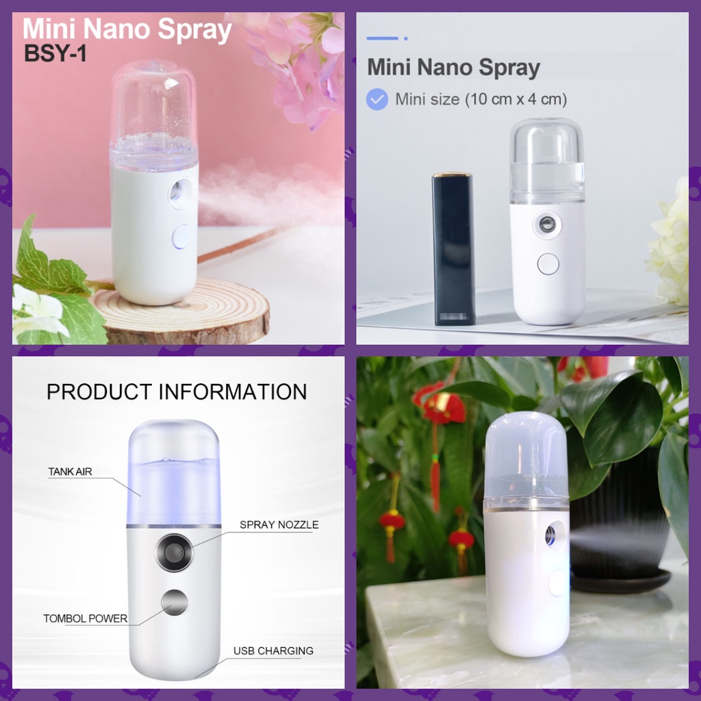 Jual Nano Spray Uap Alat Kecantikan untuk Melembabkan Wajah Face Mist sprayer DS88 | Shopee ...