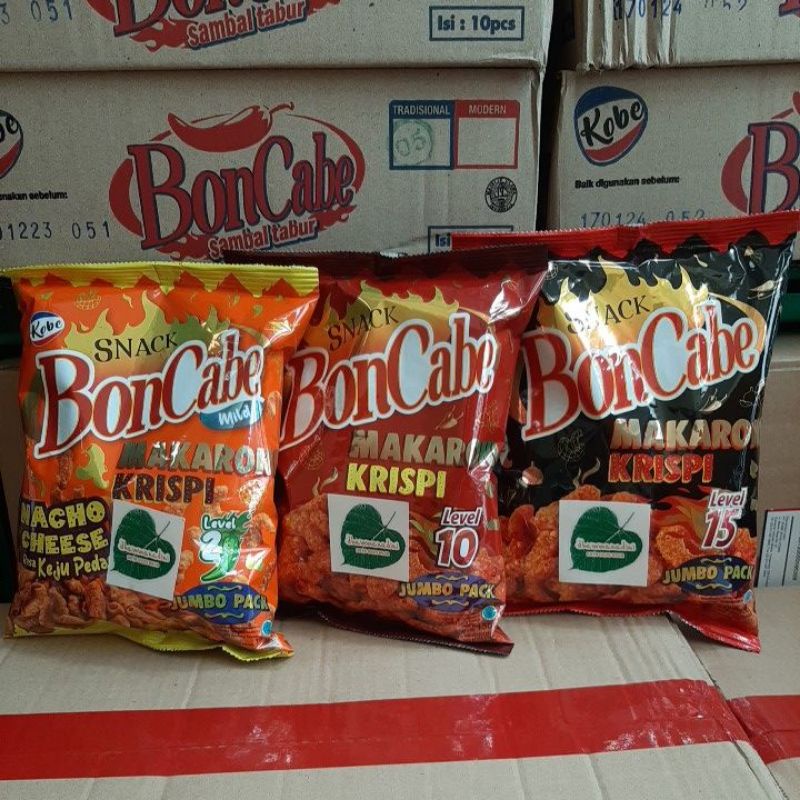 Jual makaroni bon cabe nacho cheese level 2 10 15 kobe jumbo pack 150 ...
