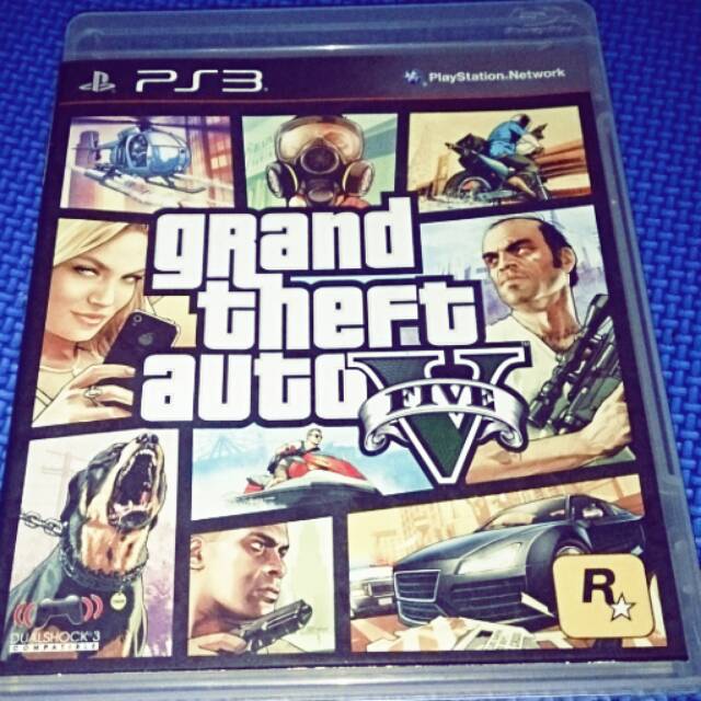 Jual GTA V grand theft auto v GTA 5 grand theft auto 5 kaset game PS3 ...