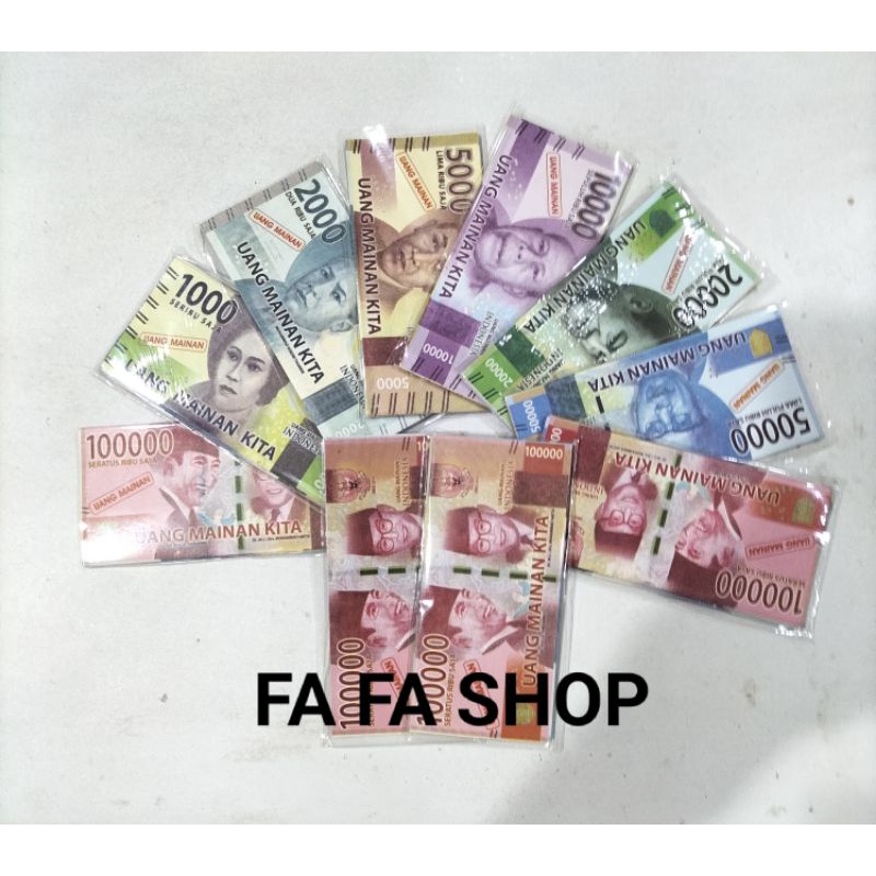Jual MAINAN ANAK UANG MAINAN KERTAS ISI 30 LEMBAR / UANG KERTAS MAINAN ...