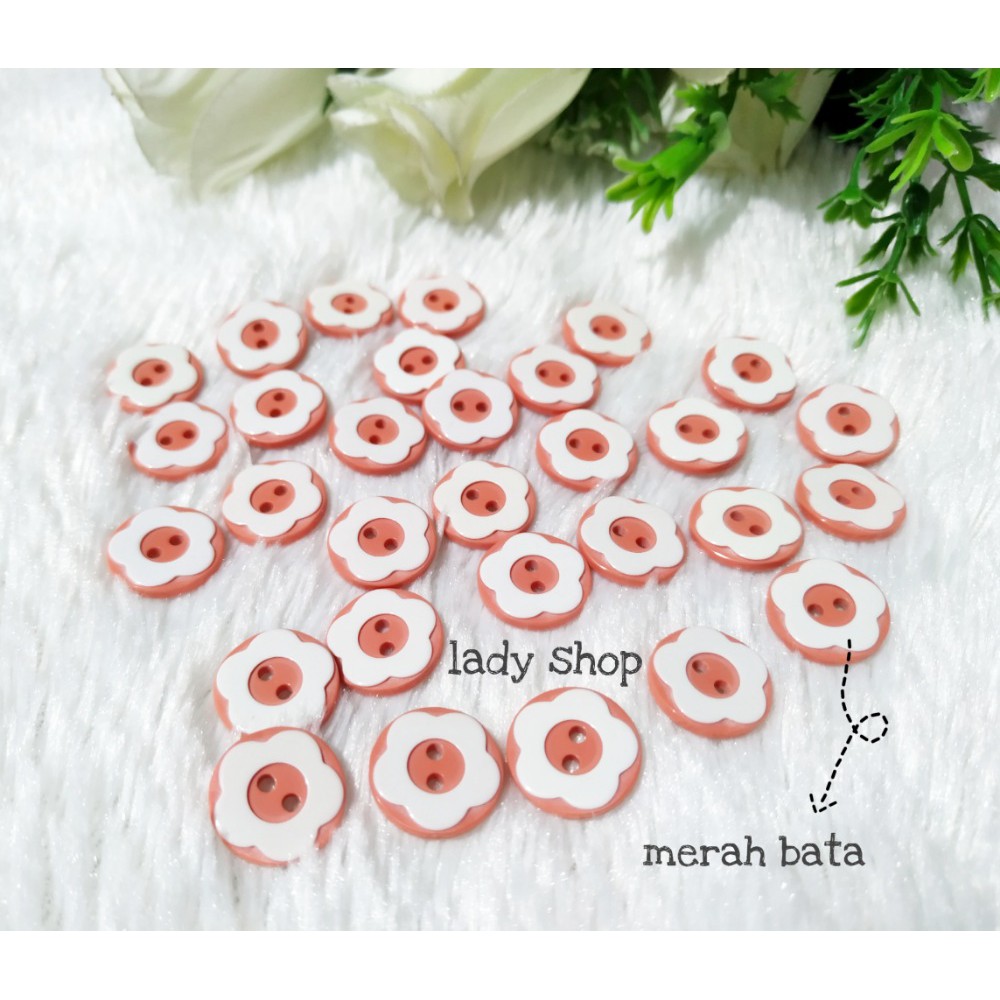 Jual LS - Kancing Sakura 1,5 cm ( 1 Lsn ) | Shopee Indonesia