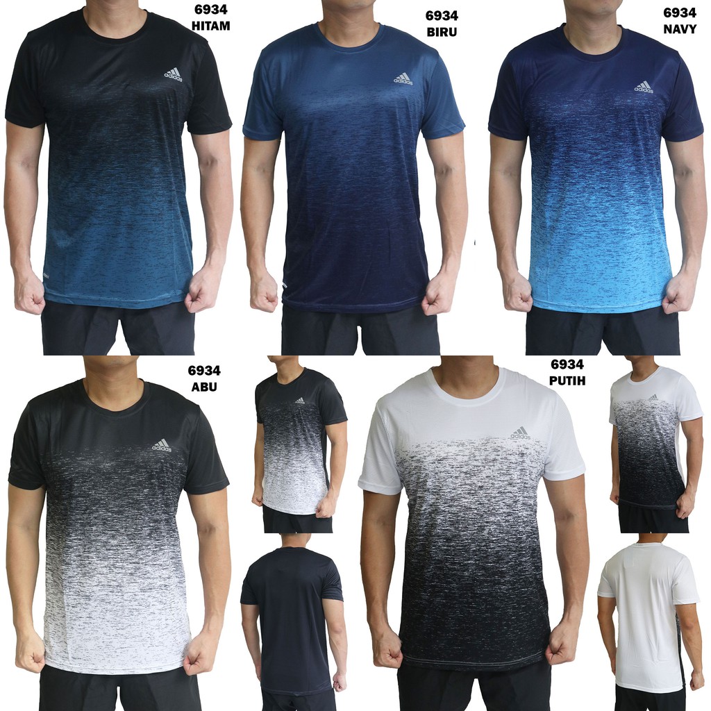 Jual Kaos Training Cowok 6934 Baju Olahraga Pria Futsal Badminton ...