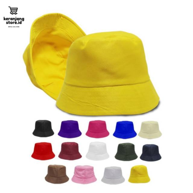 Jual Topi Bucket - Bucket Hat Polos High Quality (17 warna ) | Shopee ...