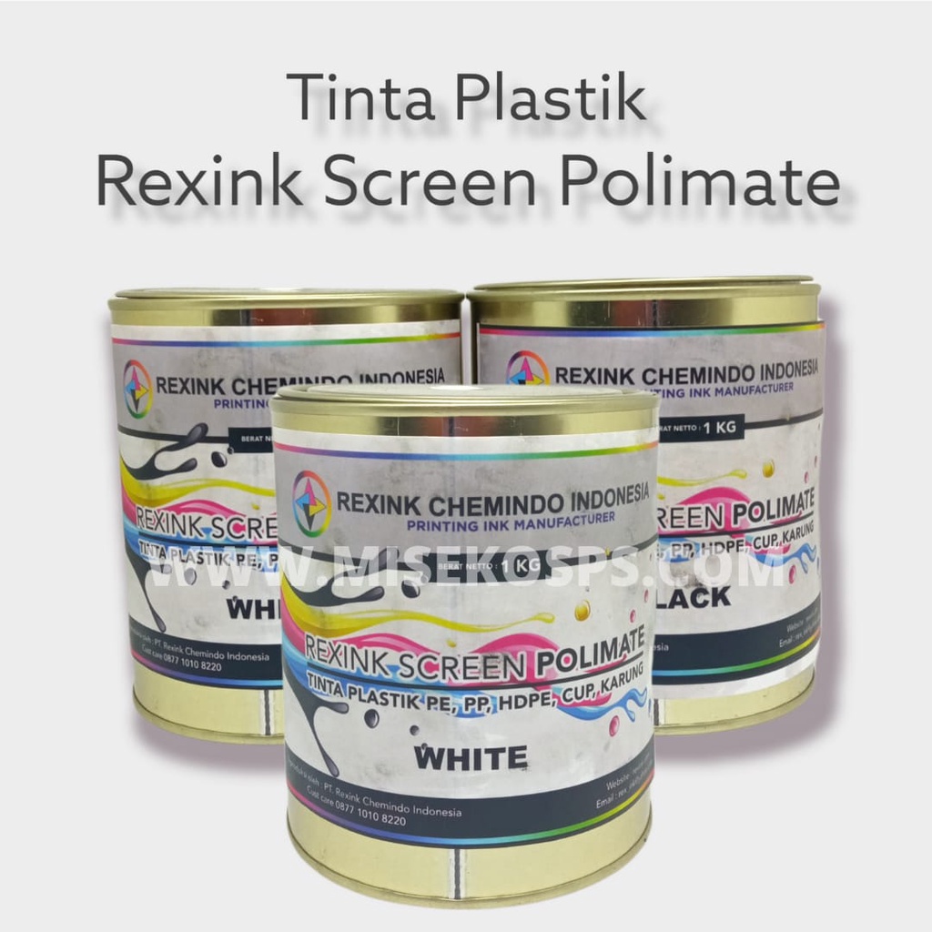 Jual TINTA SABLON PLASTIK REXINK POLYMATE POLIMATE YELLOW 24 - 1KG PP ...