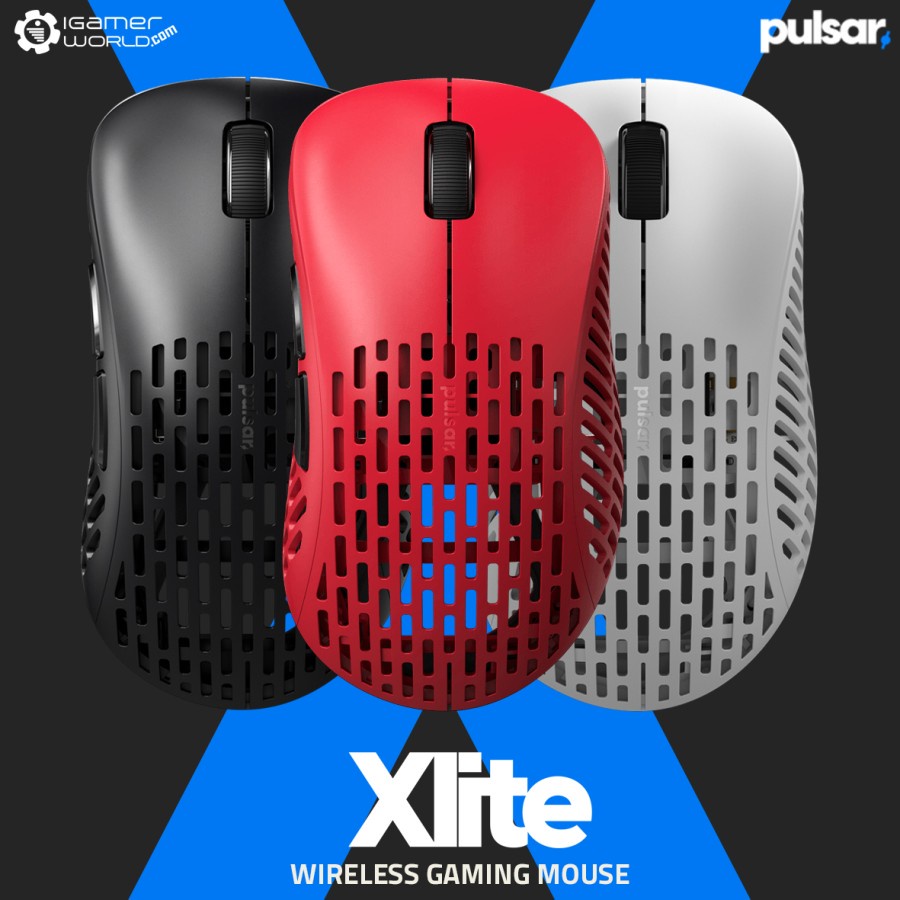 Jual Pulsar XLITE Wireless 59gr PAW3370 Lightweight Ergonomic Gaming ...