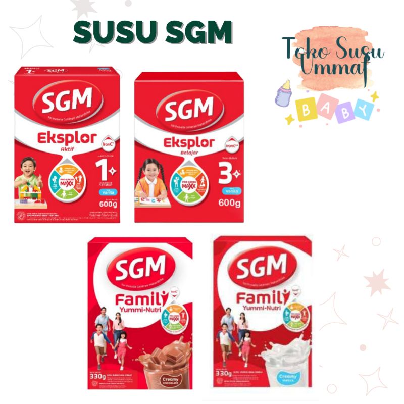 Jual Susu SGM 1 plus 3 plus 600 gram SGM Family 330 gram | Shopee Indonesia
