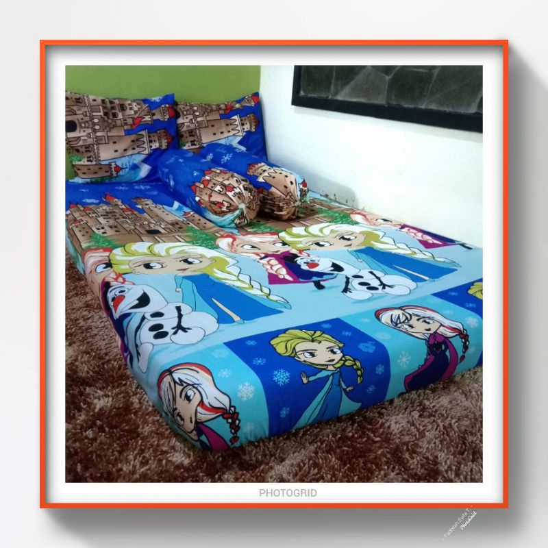 Jual Sprei Karakter Motif Frozen Biru Sprei Anak Seprei | Shopee Indonesia