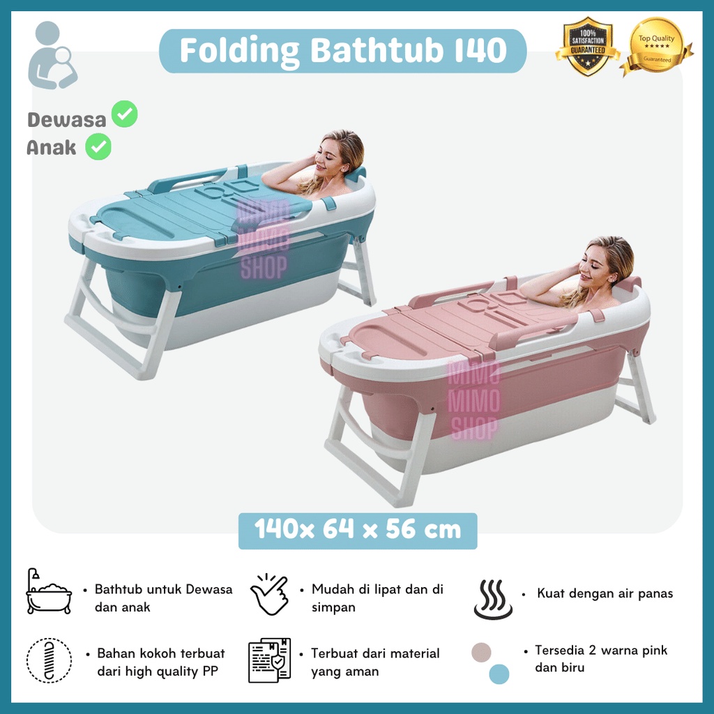 Jual PORTABLE FOLDING BATHTUB BAK MANDI LIPAT BESAR - PORTABLE BATHTUB ...