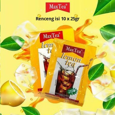 Jual Maxtea Lemon Tea 1 Renceng x 10 Bungkus / Lemontea | Shopee Indonesia