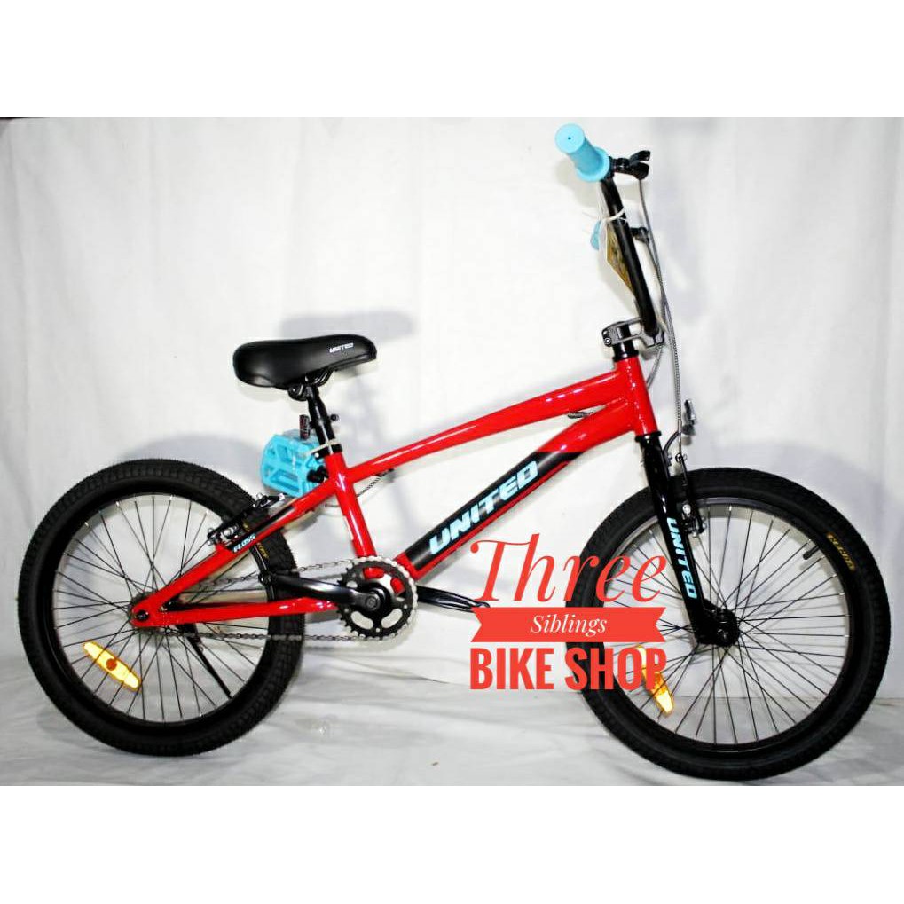Jual SEPEDA BMX UNITED FLOSS 20 INCH WARNA MERAH | Shopee Indonesia