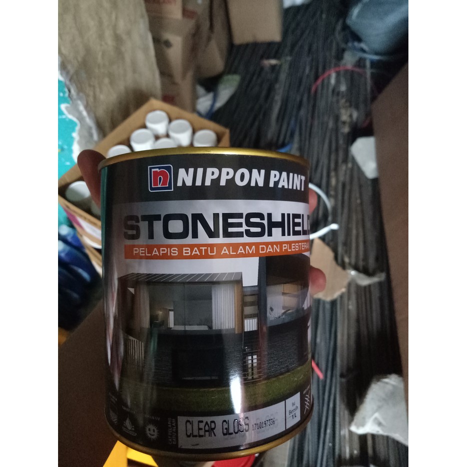 Jual Cat Batu Alam Nippon Stoneshield (1 L) | Shopee Indonesia