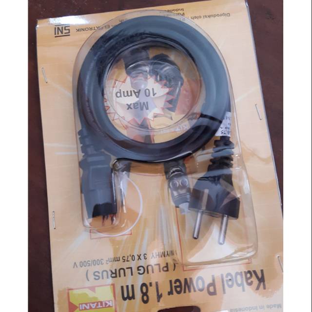 Jual Kabel power kitani gagang lurus | Shopee Indonesia