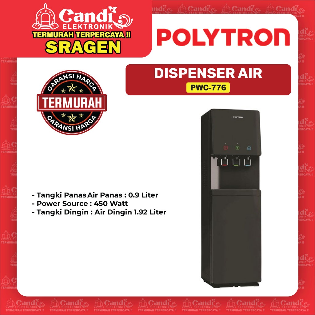 Jual POLYTRON Dispenser Galon Bawah PWC-776 | Shopee Indonesia