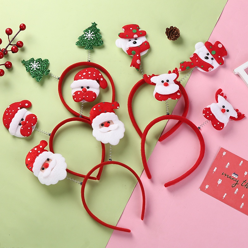 Jual NEW Bando spiral motif santa / bando natal anak LED | Shopee Indonesia
