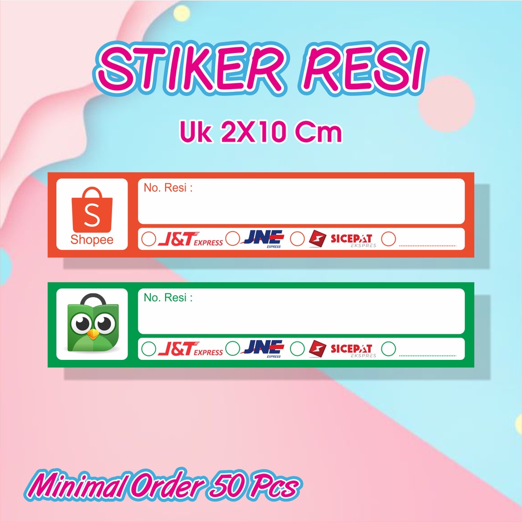 Jual STIKER RESI / STIKER LABEL PENGIRIMAN / STIKER PENGIRIMAN | Shopee ...