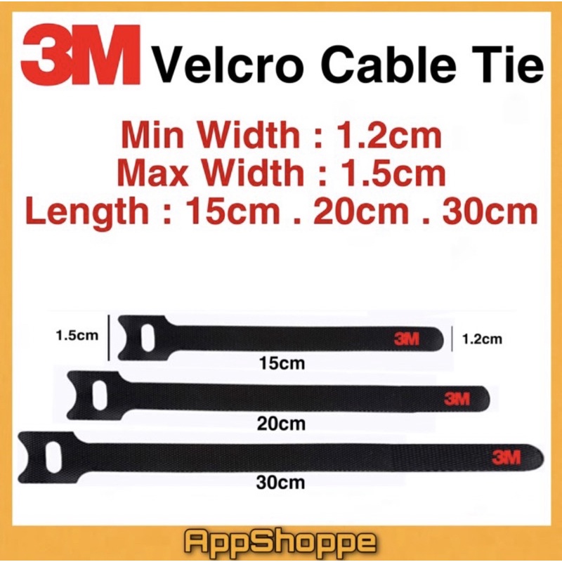 Jual 3M VELCRO CABLE TIE ORGANIZER Pengikat Kabel PEREKAT Factory ...
