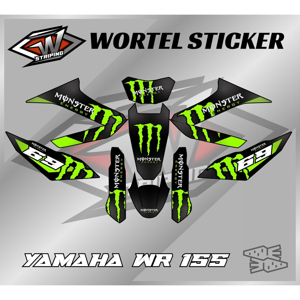 Jual Striping WR155-Stiker Hologram Decal Yamaha WR 155 terbaru ...