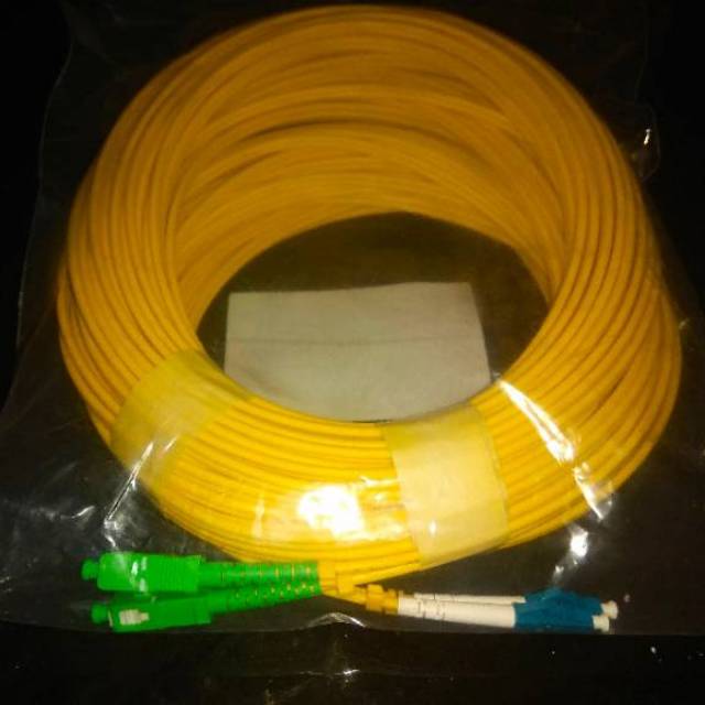 Jual 30m Patchcord SC Apc - LC Upc Fiber Optic Patch Cord SC-LC ...