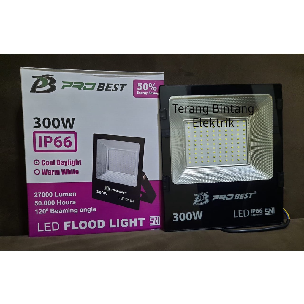 Jual Lampu sorot LED / lampu tembak LED Probest 300 watt 300w - warm white | Shopee Indonesia