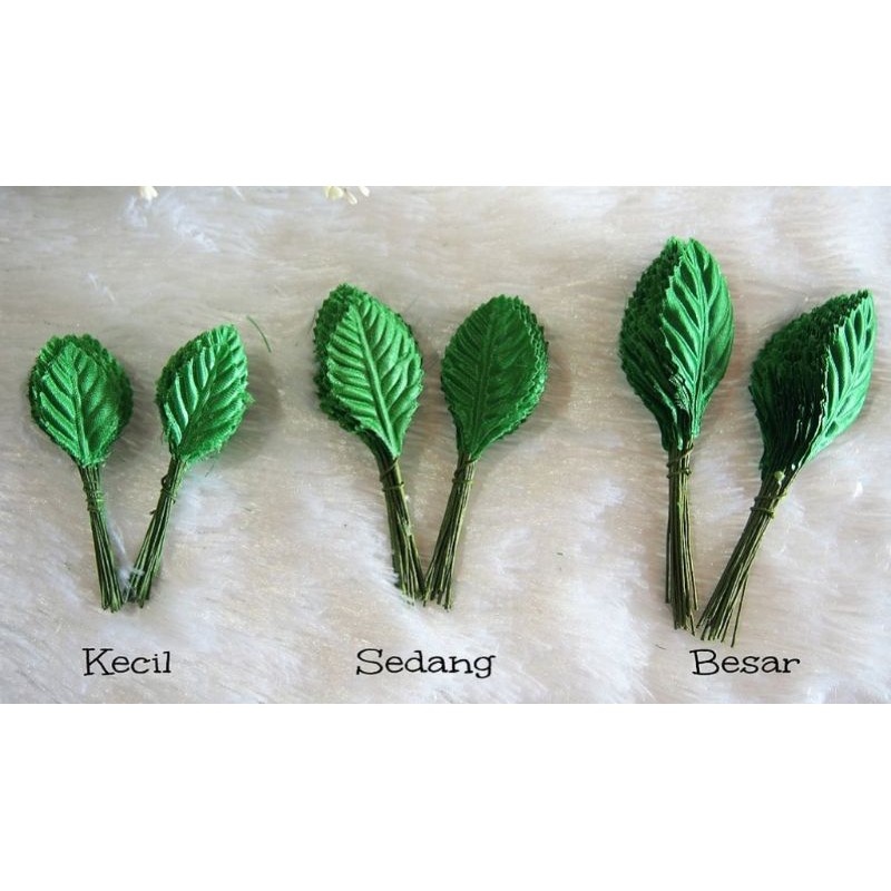 Jual daun Plastik Artificial - daun hias hijau - daun hias - Daun craft ...
