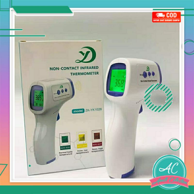 Jual Termo gun termometer dahi tembak pistol thermometer infrared tanpa ...