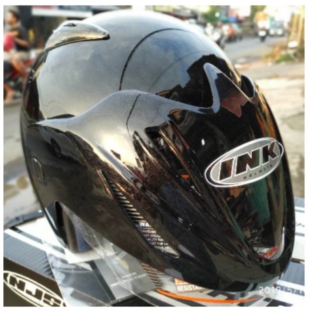 Jual Helm Ink Cx 22 Hitam Glossy | Shopee Indonesia