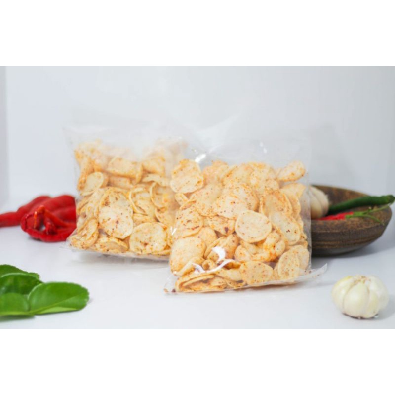 Jual Cemilan Kerupuk Seblak Cikur Pedas Gurih (kemasan repack) | Shopee ...