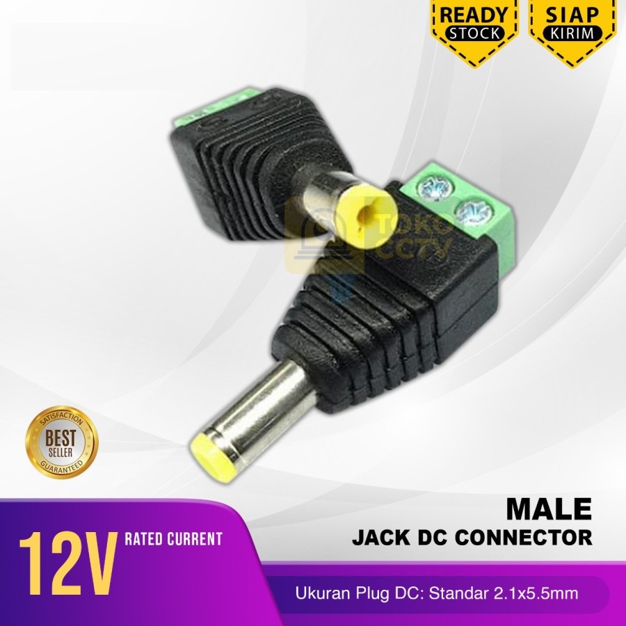 Jual Konektor DC Male untuk CCTV Kualitas Bagus | Shopee Indonesia