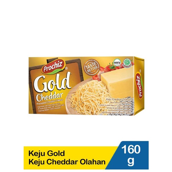 Jual Pro Chiz Keju Gold 160G | Pro Chiz Keju Gold Slice 12'S 156G | Pro ...