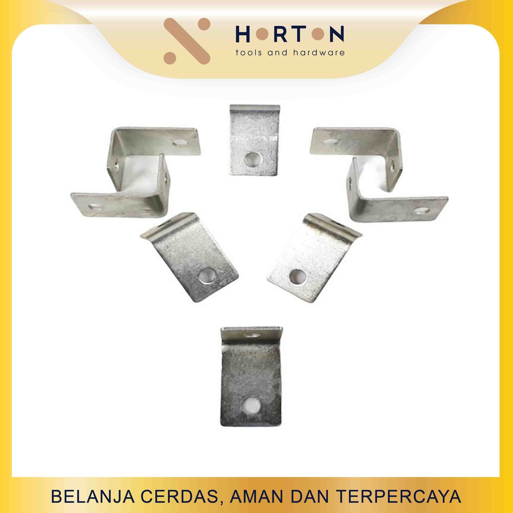 Jual Angle Angel Clip Plat Besi Siku L Paku Tembak Ramset Plafon 2 ...