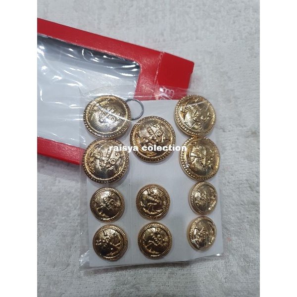 Jual kancing pdu tni al / kancing baju jas pdu tni al / kancing tni al ...