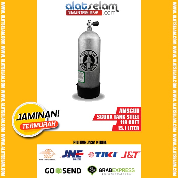 Jual Tabung Scuba AmScuD Scuba Cylinder Steel 119 Cuft/ 15.1 Liters ...