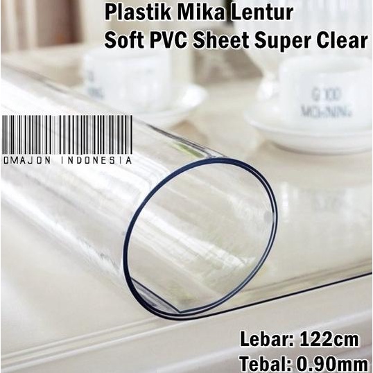 Jual Plastik Mika Lentur Super Bening Bahan Sekat Taplak 122cm Tebal 0.90mm | Shopee Indonesia