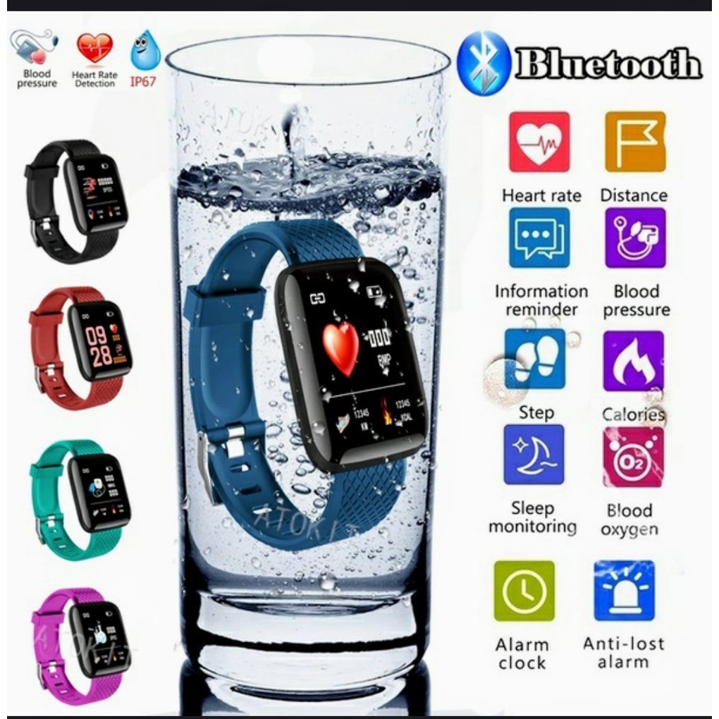 Jual Smartwatch Smartband Y6 Plus M3 Waterproof IP67 Heart blood ...