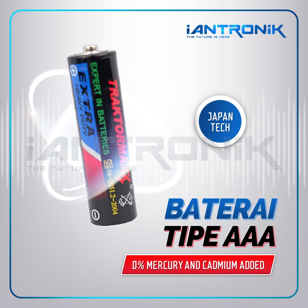 Jual BATERAI kecil AAA / BATTERY A3 TRAKTORMAX/HANDA BEBAS MERCURY ...