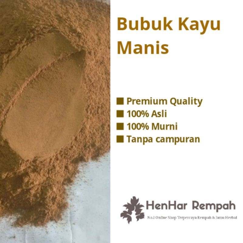 Jual [Garansi 100% Asli] 50 gram & 100 gram Kayu Manis Bubuk / Cinnamon ...