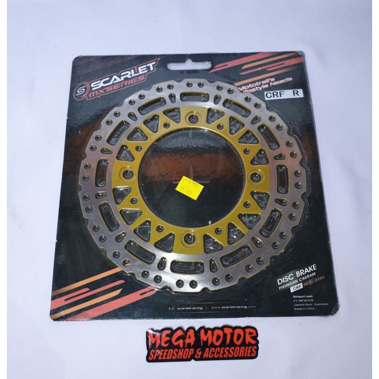 Jual Piringan Cakram Belakang CRF 150 Tiger revo mega pro new ukuran 220mm alias standart ...