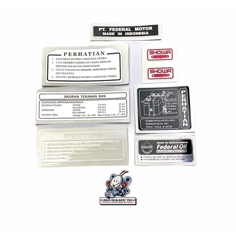 Jual sticker stiker pelengkap detail honda win 100 win100 | Shopee ...