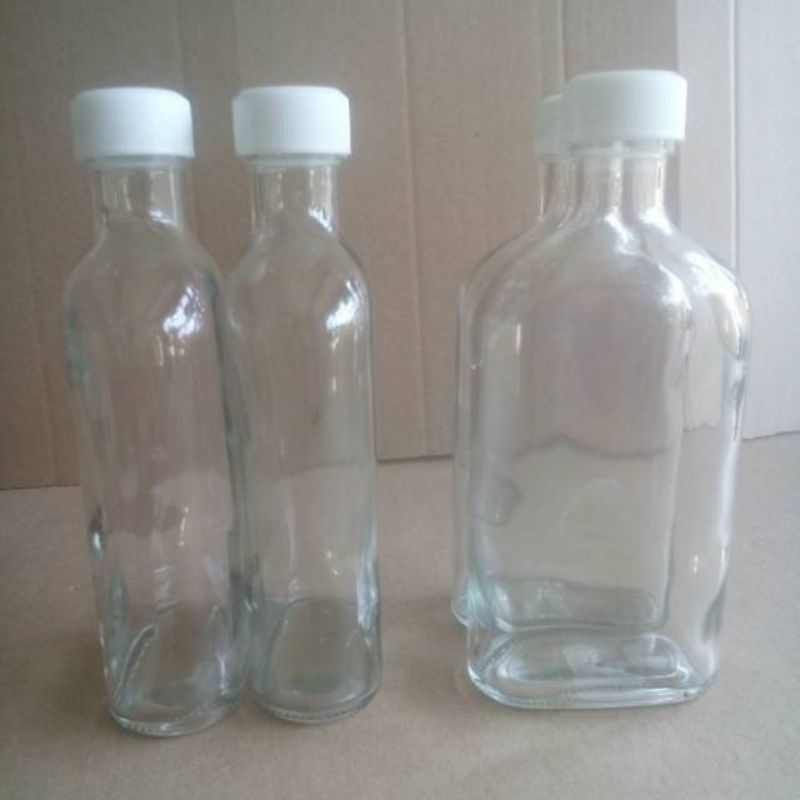 Jual BOTOL GEPENG 250ML/BOTOL KOPI/BOTOL JUS/BOTOL JAMU | Shopee Indonesia