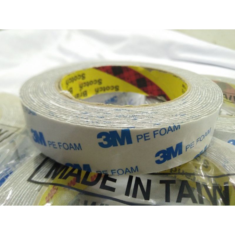 Jual Isolasi Bolak - Balik Double Tape Doubletape 3M Putih 1 Inch ...
