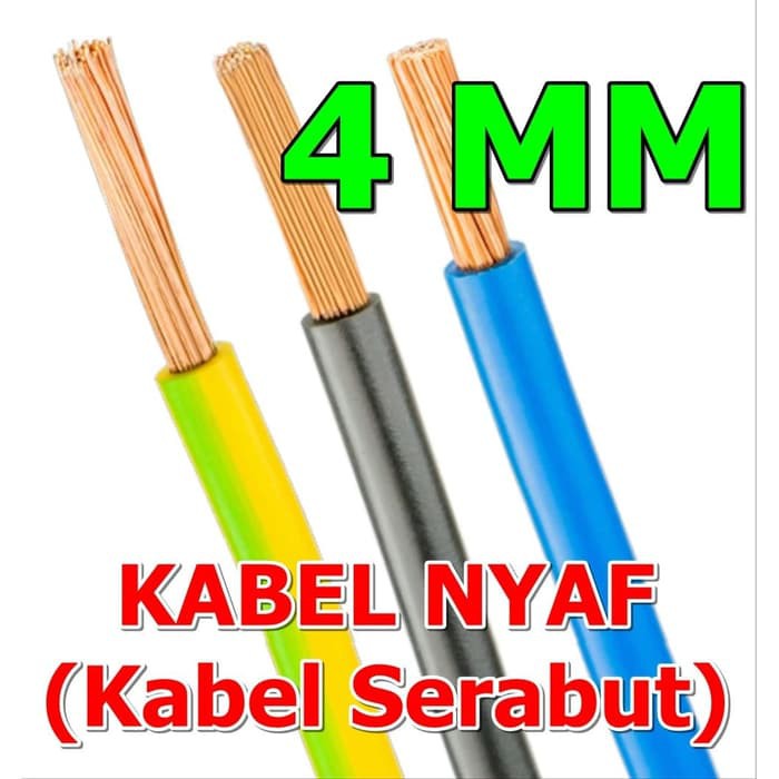 Jual Kabel Motor Mobil NYAF serabut 4mm isi tebal kualitas tembaga asli | Shopee Indonesia