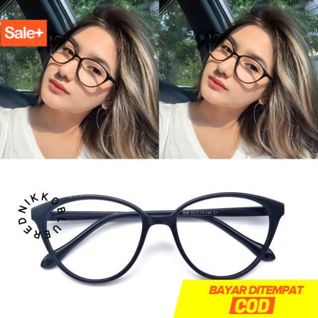 Jual FRAME KACAMATA AMAYA CATE EYE | LENSA BLUEYCROMIC | LENSA ...