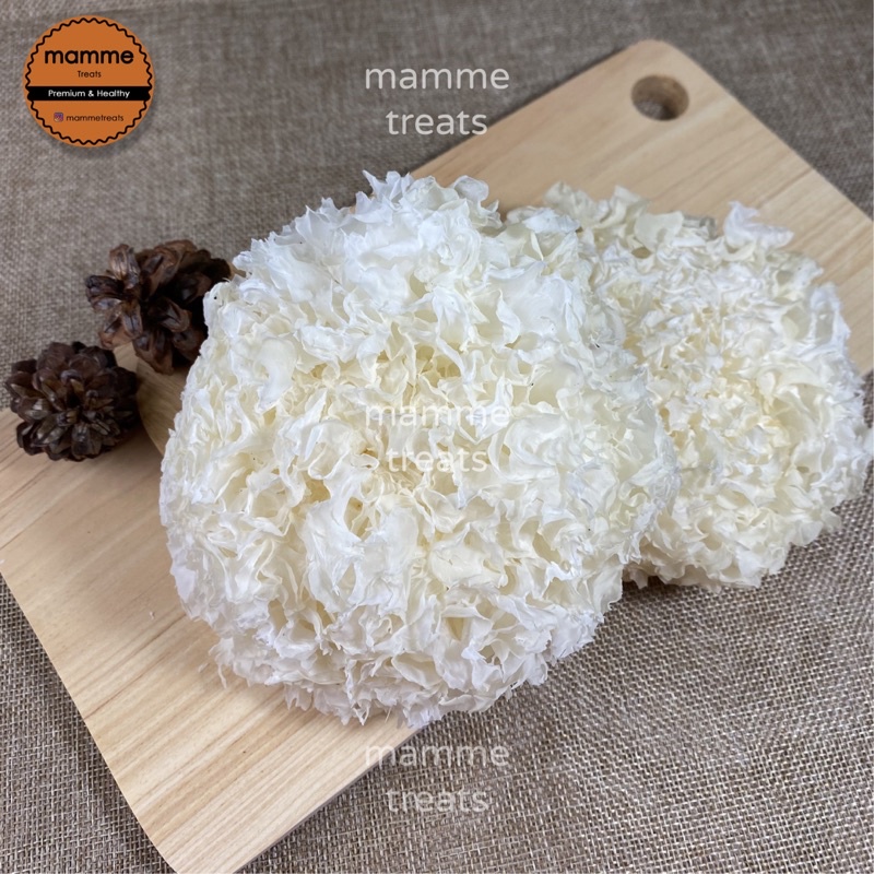 Jual Mamme - Jamur Es Putih Salju / Bai Mu Er / Dried Snow White Fungus ...