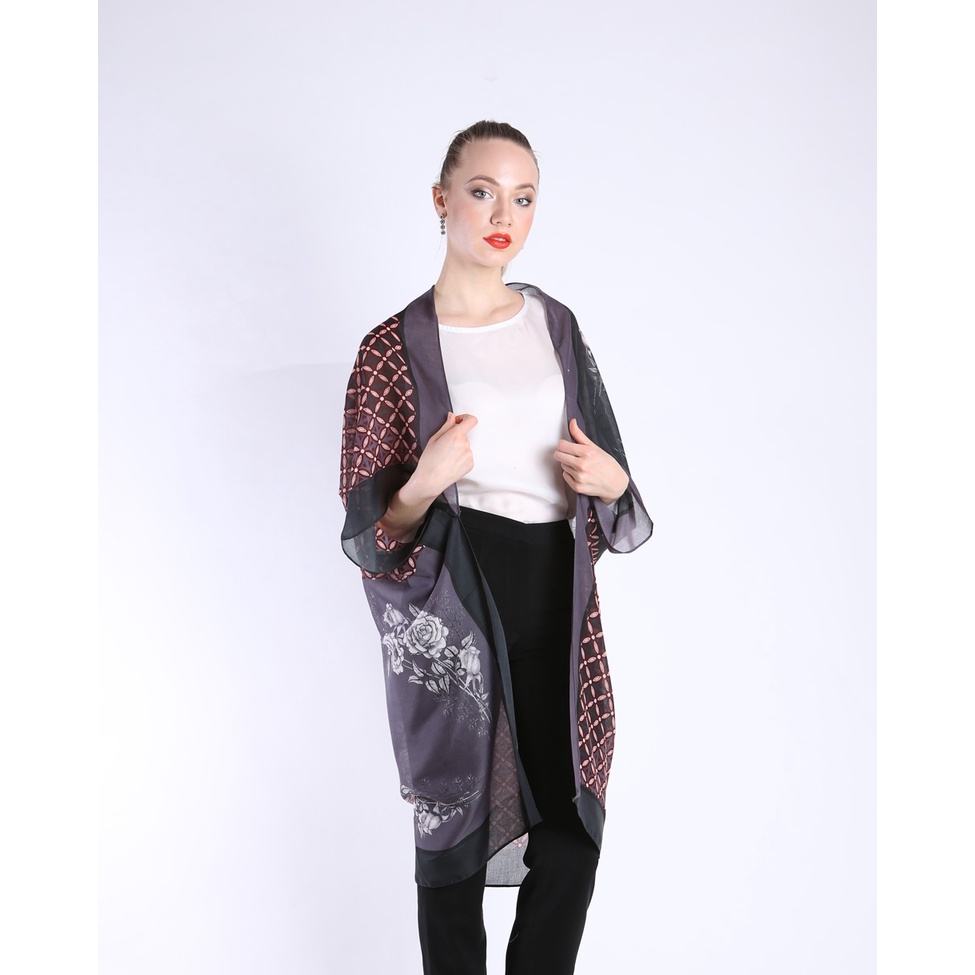 Jual BATIK KAMMI OUTER ADENIUM Black | Shopee Indonesia