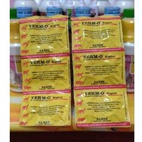 Jual Verm-O 1 saset (isi 10 tablet) obat cacing berspektrum luas untuk ...