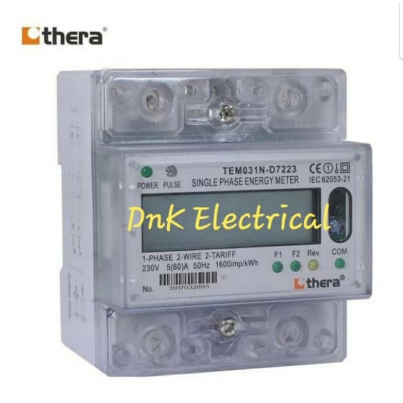Jual KWH Meter 1 Phase 2-Tariff/Double Tariff (Digital/LCD) THERA ...